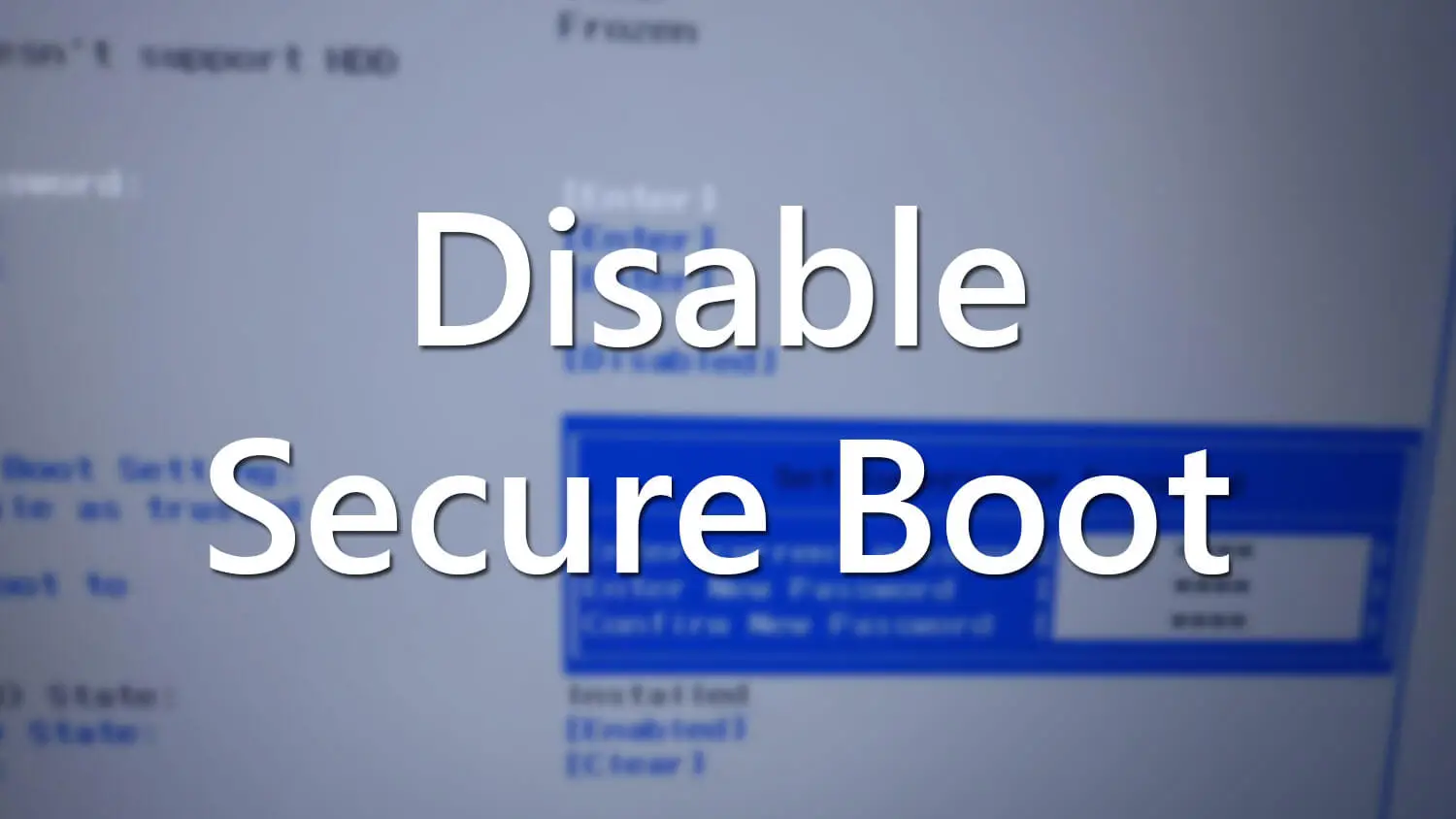 Cara Mematikan Secure Boot Di Windows 10 Dan Windows 11 Shandyus